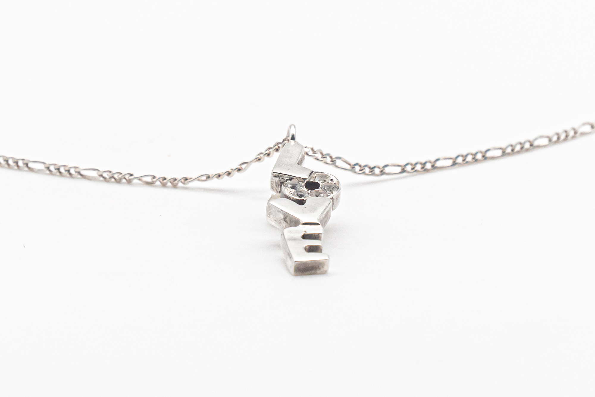 COLLIER LOVE BLOCK OR BLANC | Eliaparis